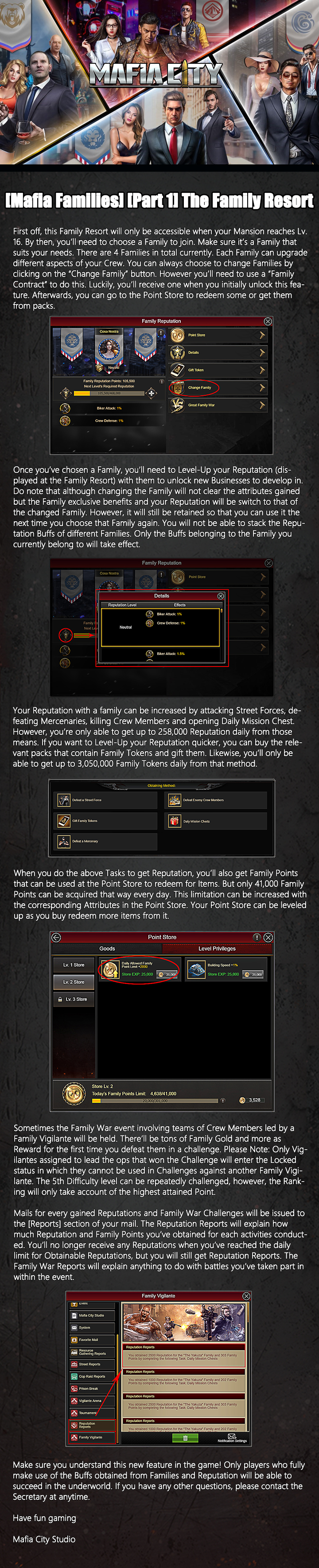 Mafia Families Part 1 - The Family Resort | Mafia City H5