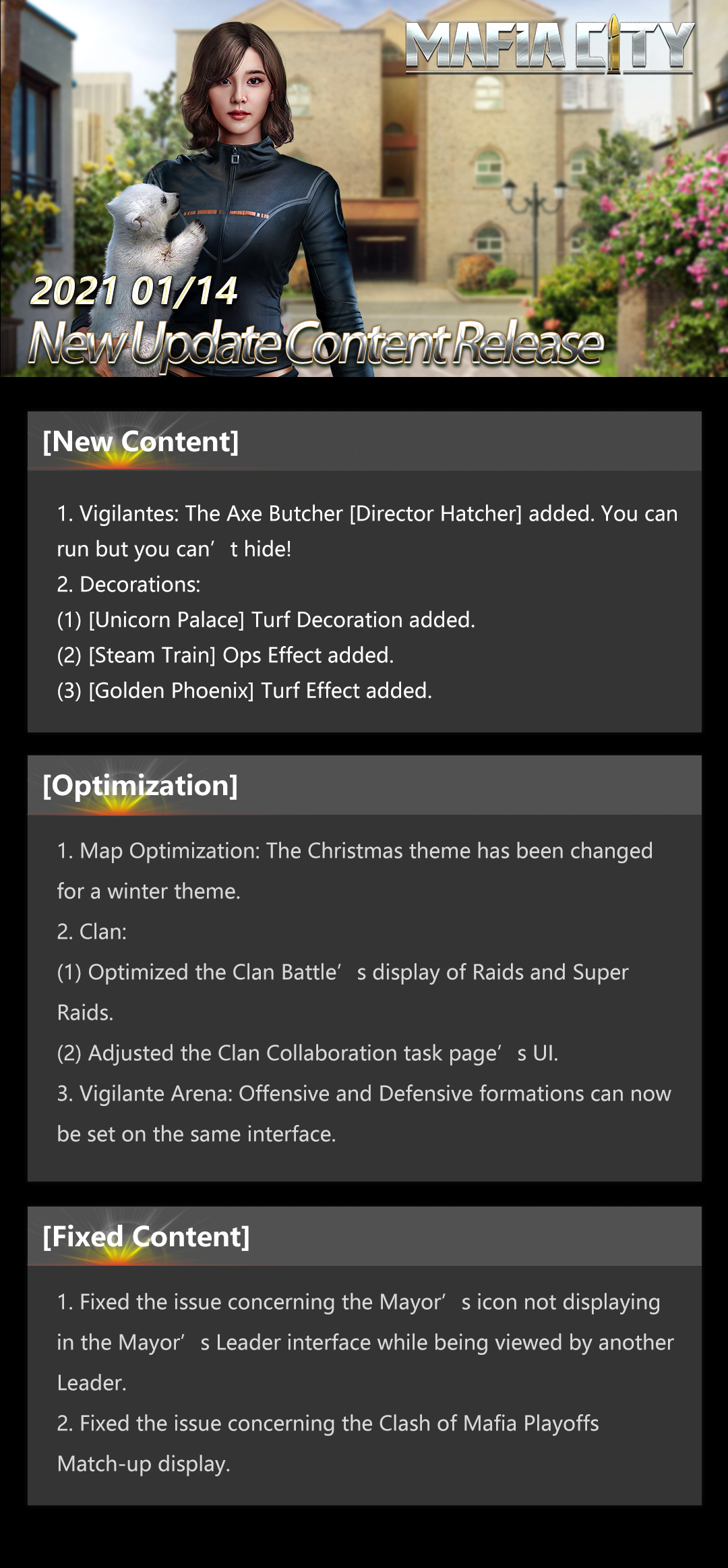 New Update Is Here (2021-01-14) | Mafia City H5