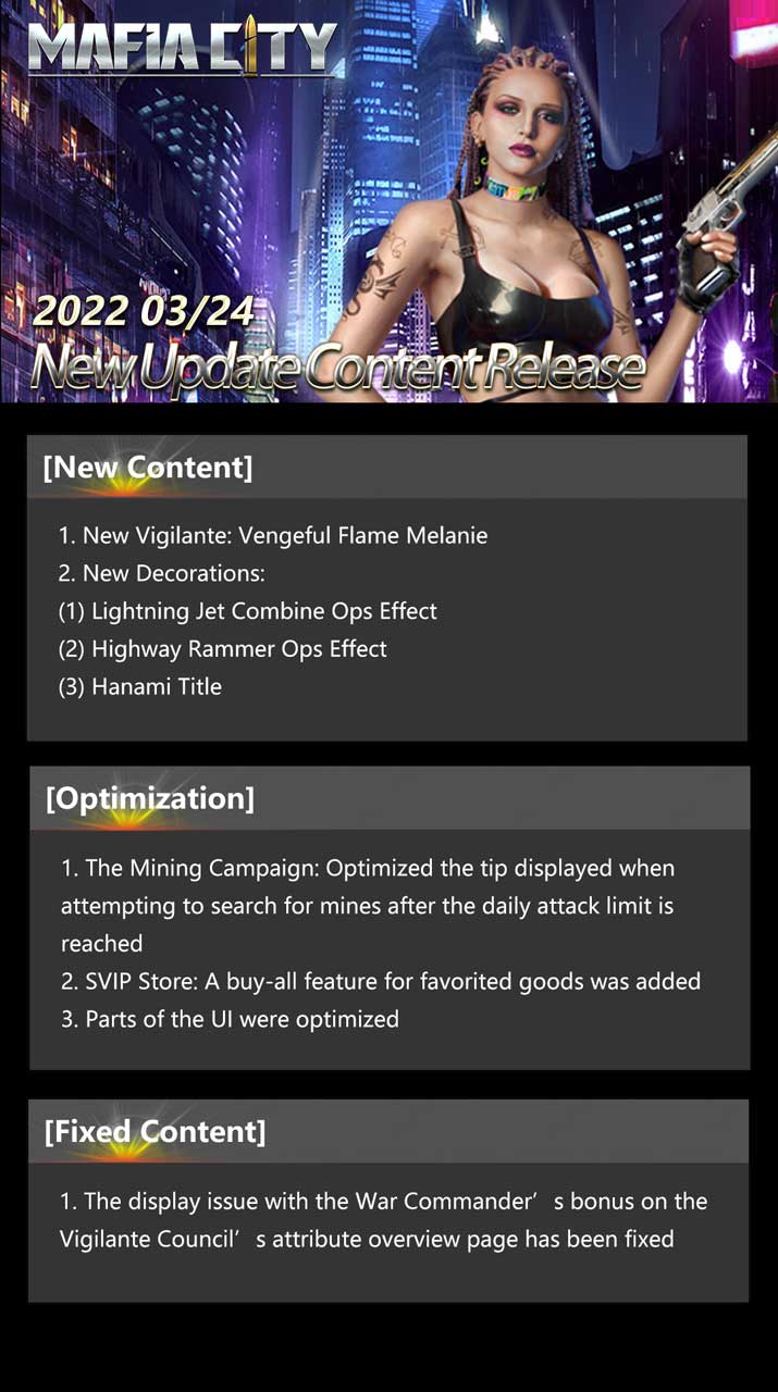 New Update Is Here (2022-03-24) | Mafia City H5